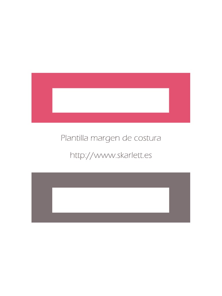 Plantilla Margen de Costura | PDF