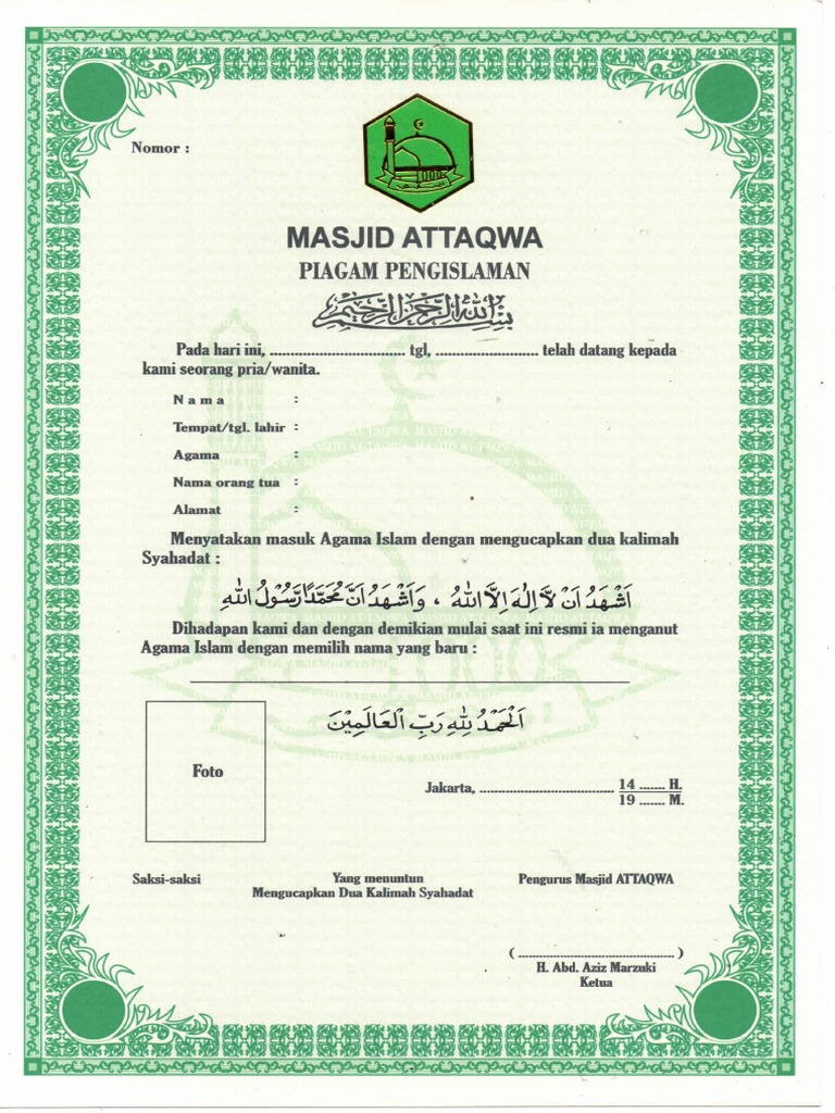 Piagam Pengislaman | PDF