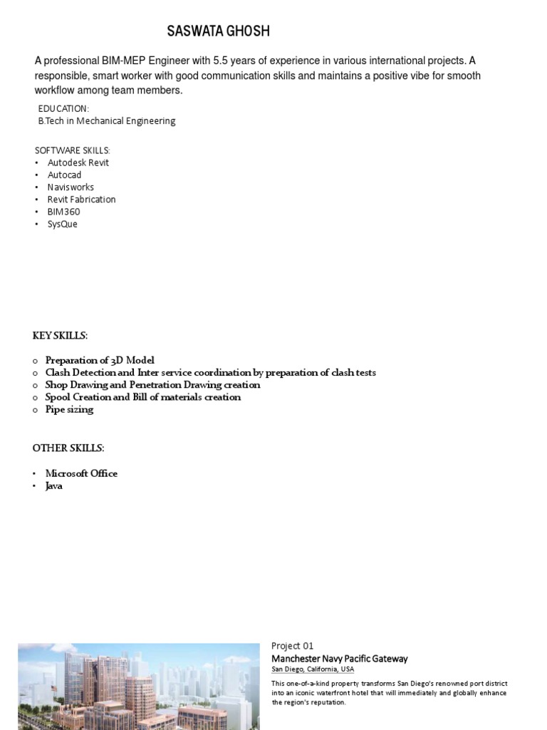 Saswata Ghosh | PDF | Autodesk Revit | Autodesk