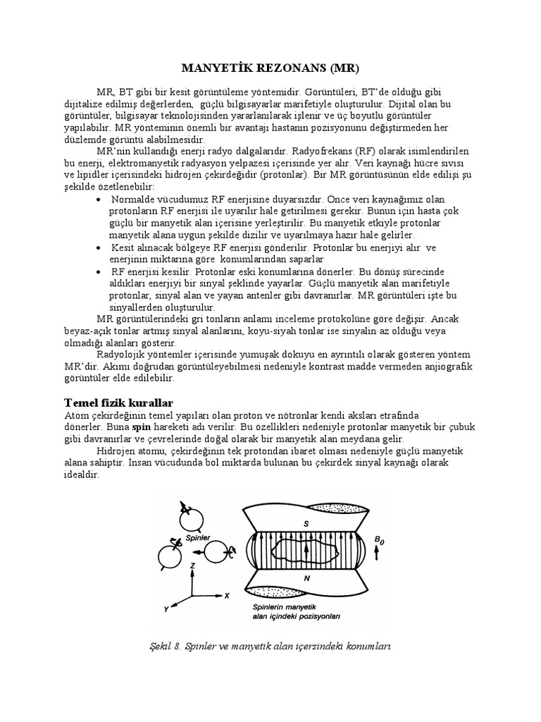 Manyetik Rezonans Goruntuleme MRG - 1 | PDF