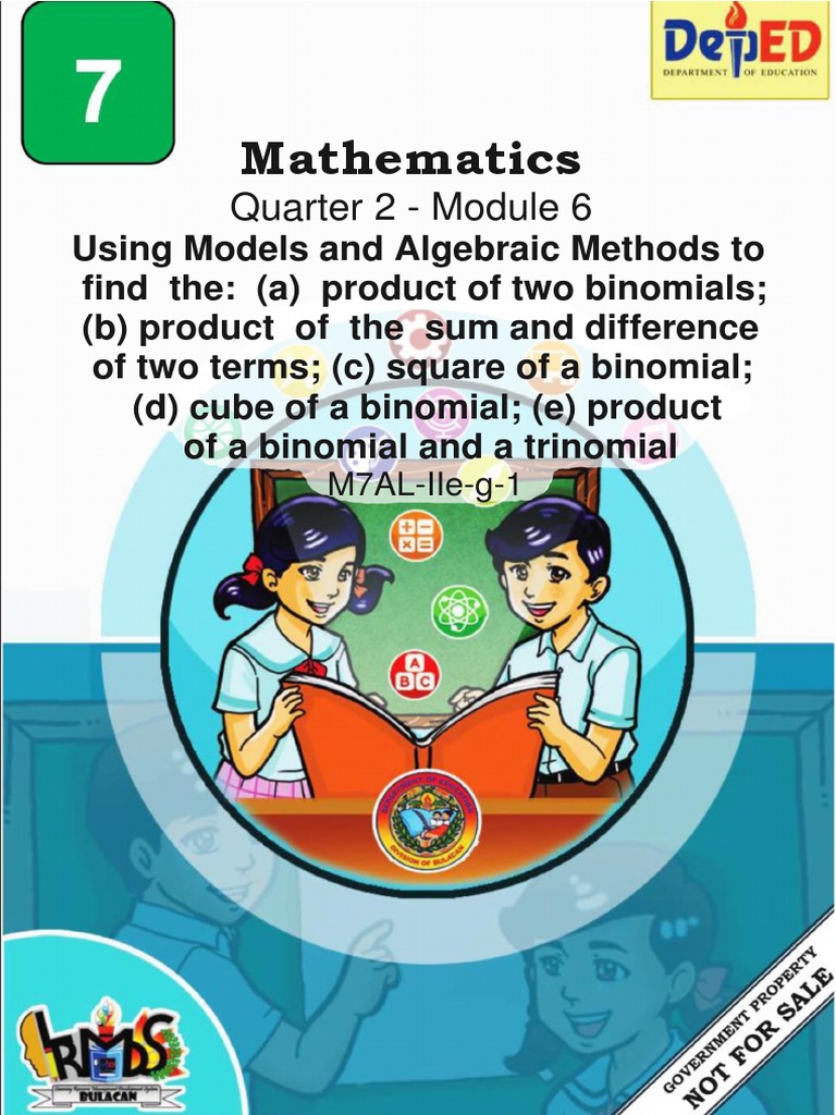 Q2 - Math 7 - Week 6 - Using Models and Algebraic Methods - Fortunato F ...