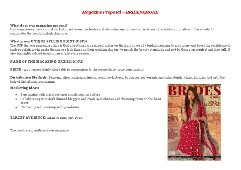 Magazine Proposal | PDF
