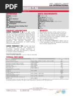 Shell Turbo Oil T 46 Technical Data Sheet | PDF | Motor Oil | Turbocharger