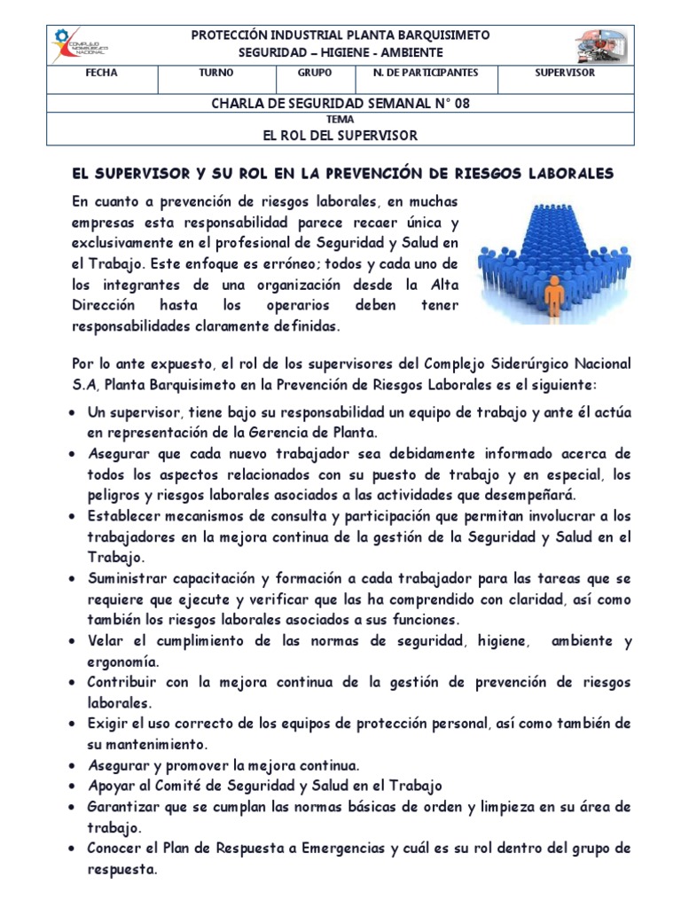 08 El Rol Del Supervisor | PDF | Valores | Business