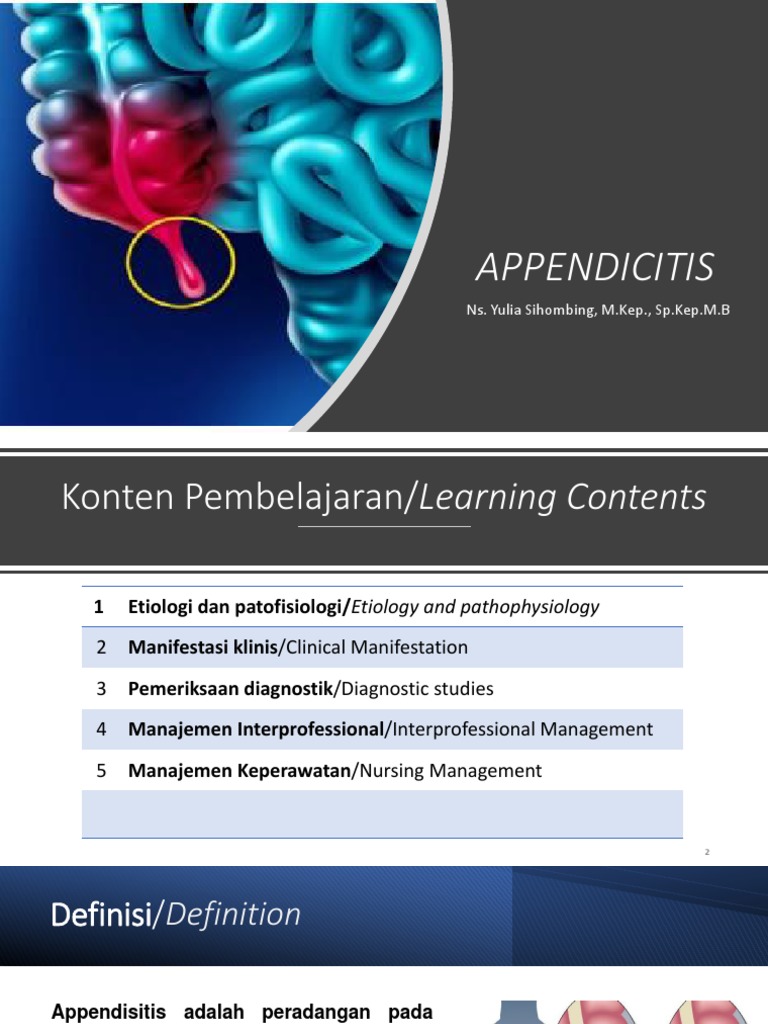 Manajemen Appendisitis dari Sudut Pandang Keperawatan | PDF