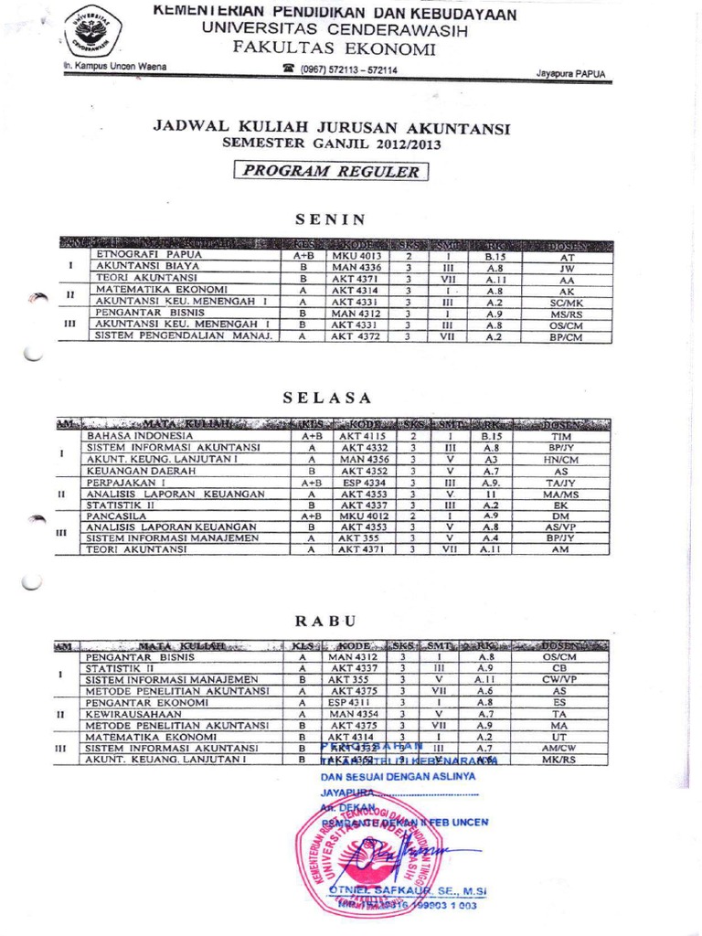 5 Jadwal Kuliah Ganjil 2012 2013 - Compressed | PDF 5 Jadwal Kuliah Ganjil 2012 2013 - Compressed | PDF