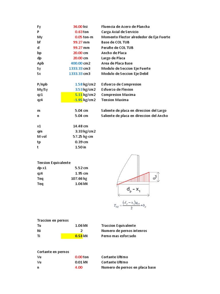 1.diseño de Placa Base Mastil 1 | PDF | Ingeniería mecánica ...