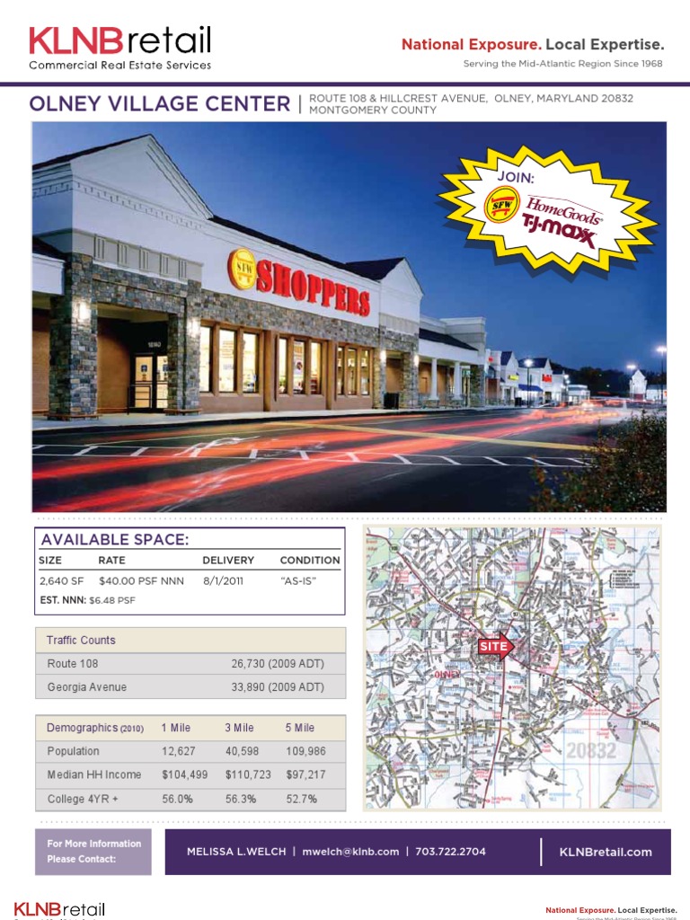 Olney Center | PDF | Restaurant And Catering | Business