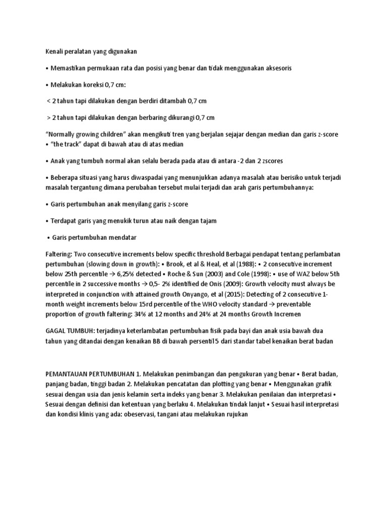 SOP STUNTING 2 Back Up | PDF