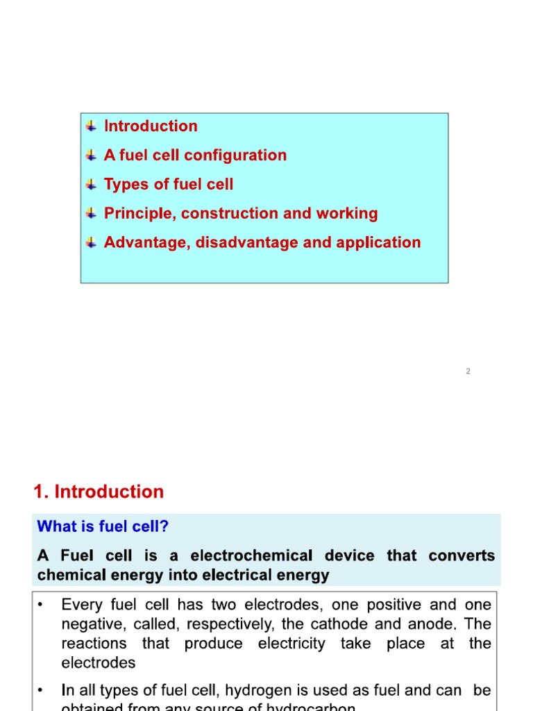 Fuel Cell Technology | PDF