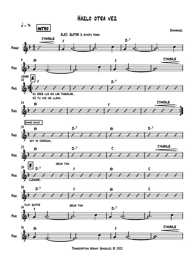 Hazlo Otra Vez - Full Score | PDF