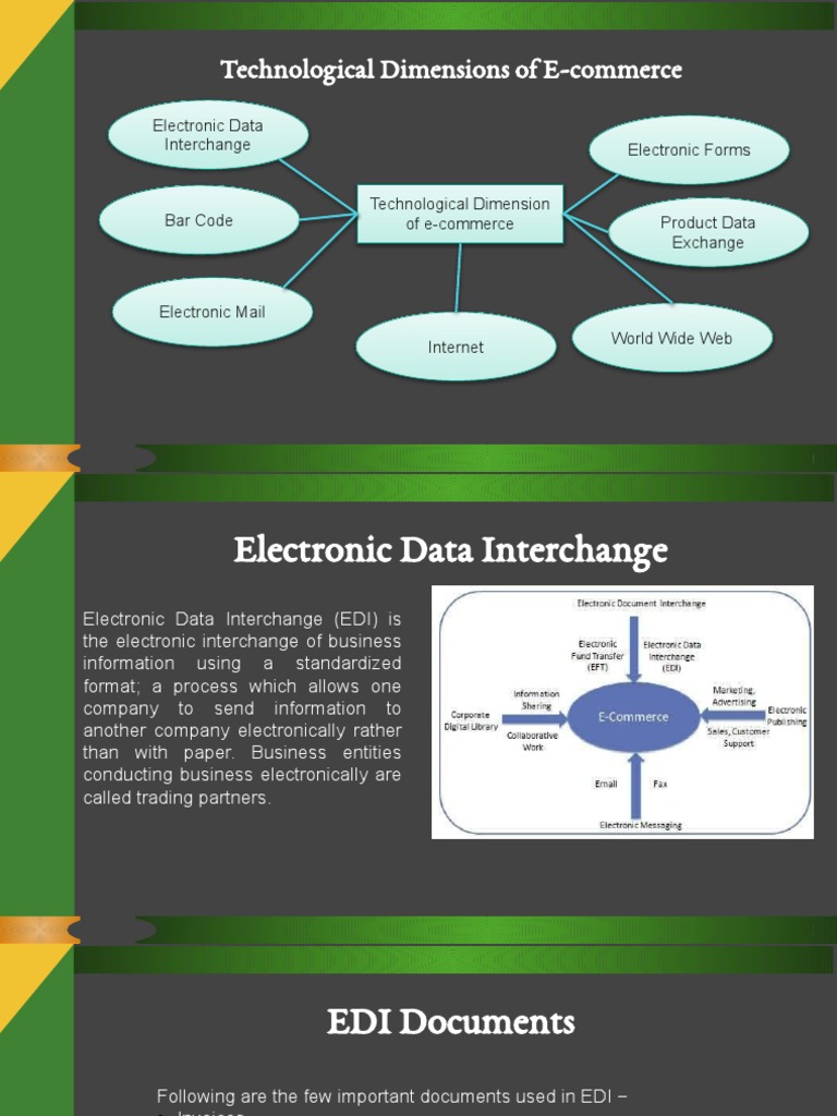 Technological Dimension of E-Commerce | PDF | Electronic Data Interchange | Internet