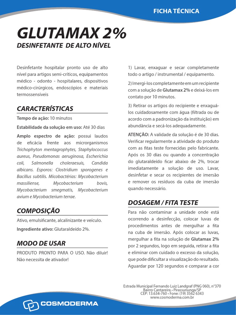 FT Glutamax | PDF | Embalagem e rotulagem | Mycobacterium
