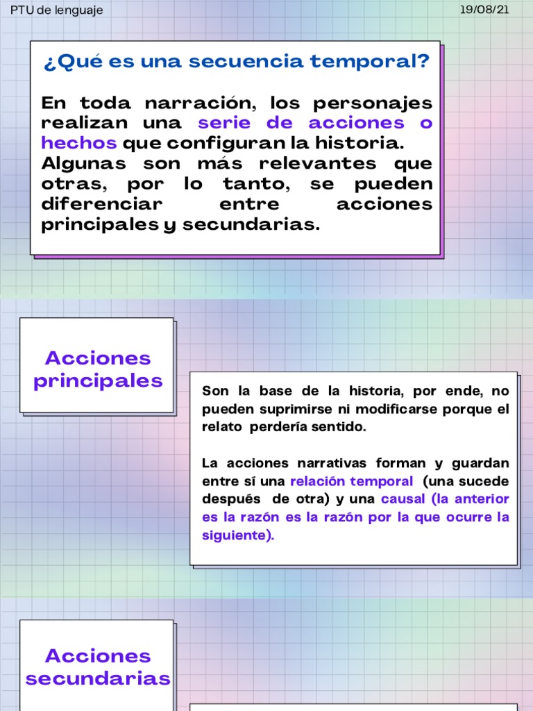Secuencia Temporal | PDF | Narración