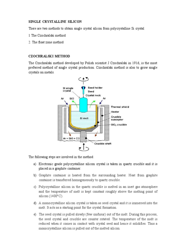 Module 1 Silicon | PDF | Crystal | Printed Circuit Board