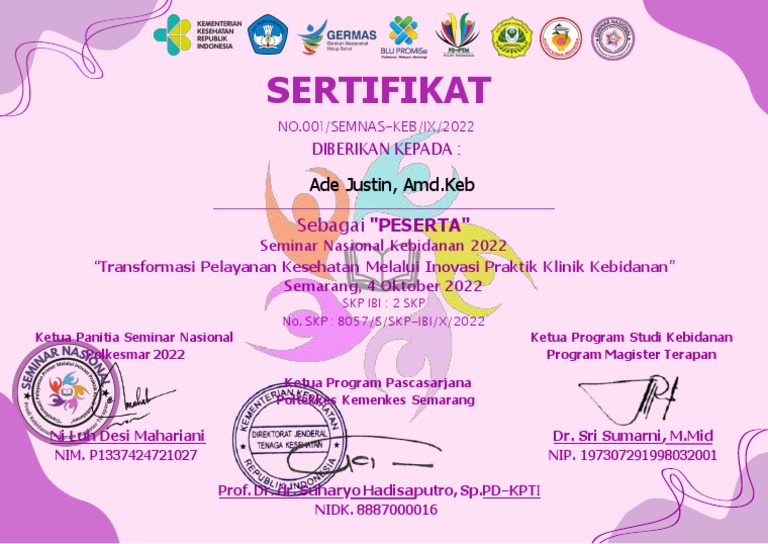 Ade Justin, Amd - Keb | PDF