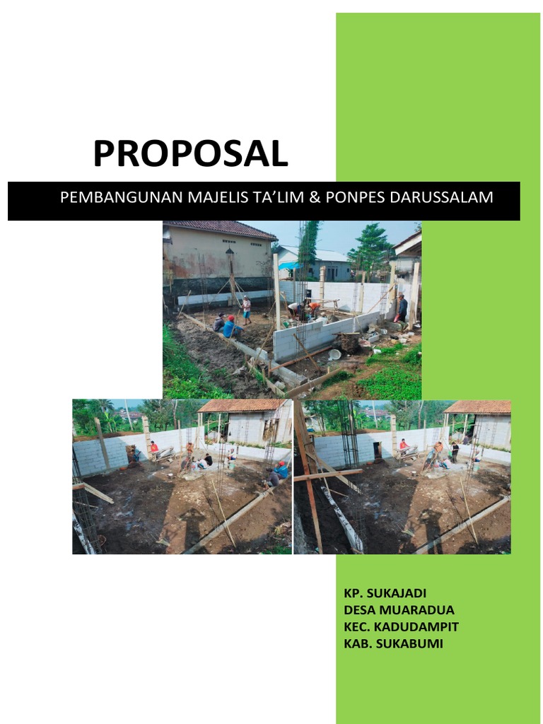 proposal-pembangunan-PONPES DARUSSALAM | PDF