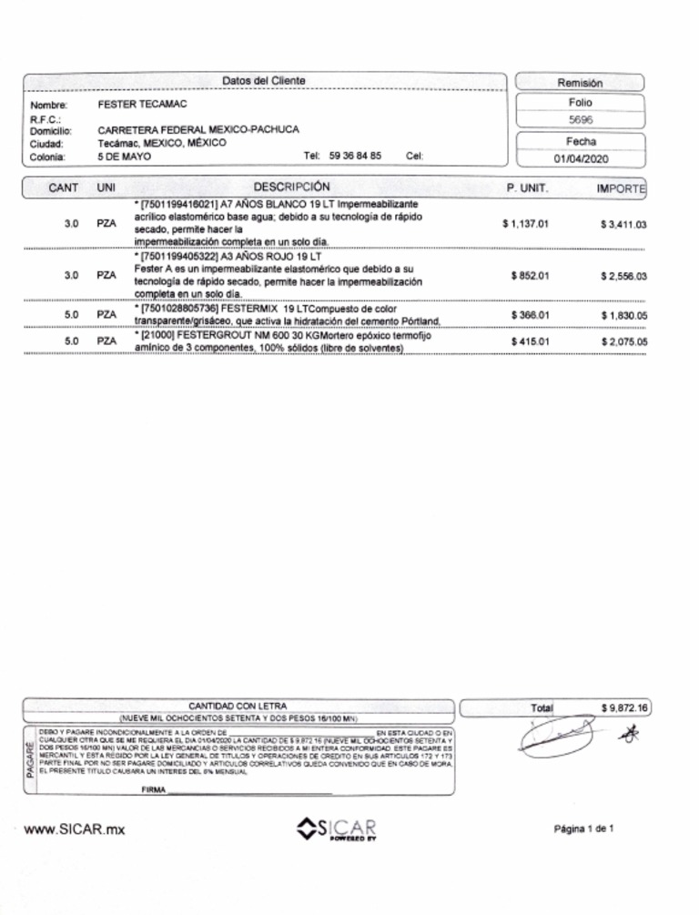 Ejemplo de Cotización | PDF