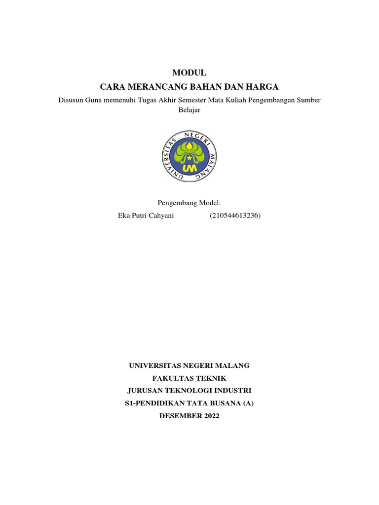 UAS MODUL Pengembangan Sumber Belajar | PDF