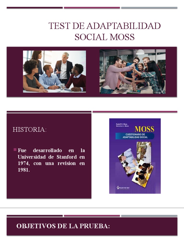 Test de Adaptabilidad Social Moss | PDF
