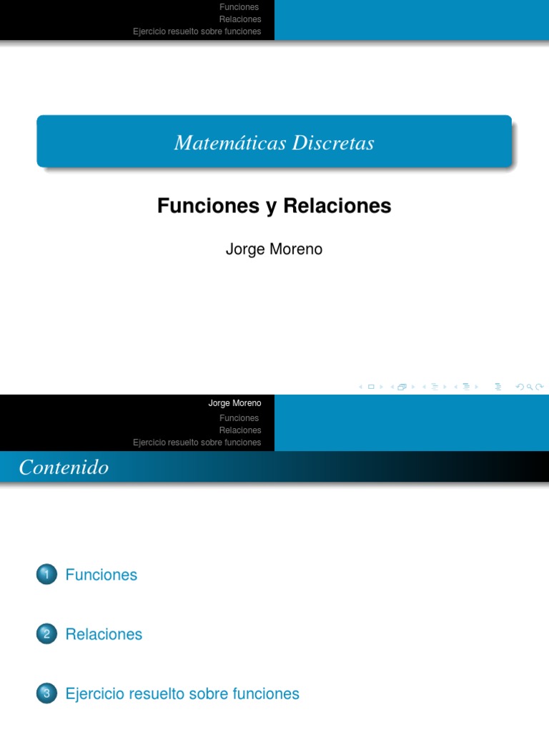 Matemáticas Discretas: Funciones y Relaciones | PDF | Función ...