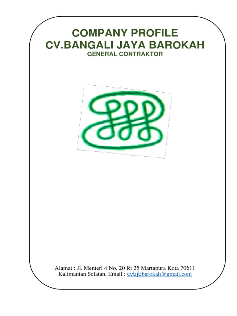 Company Profile CV - Bangali Jaya Barokah: General Contraktor | PDF