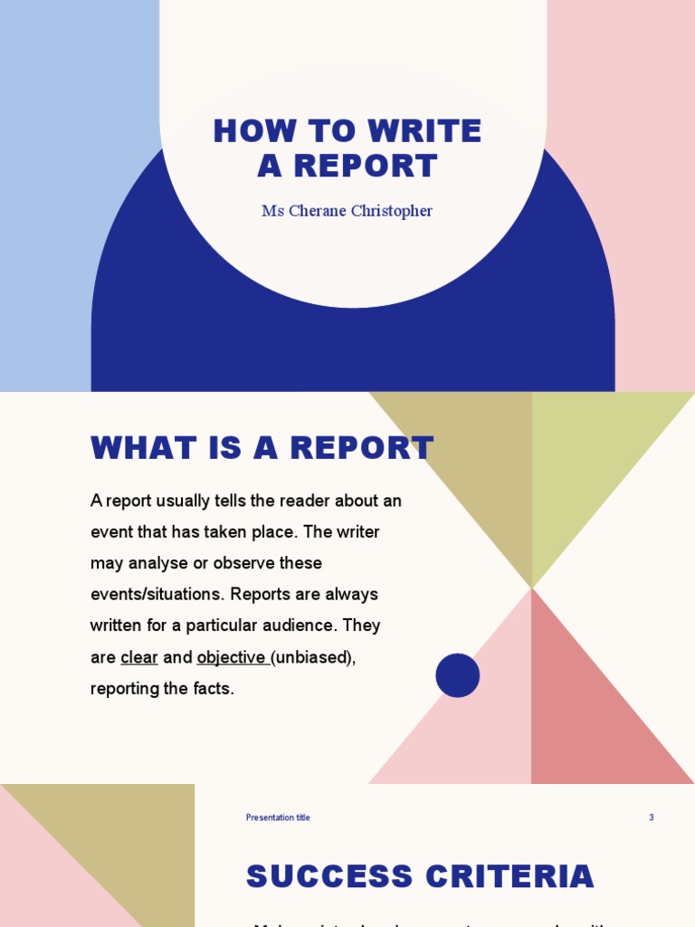 How To Write A Report | Download Free PDF | Communication | Linguistics
