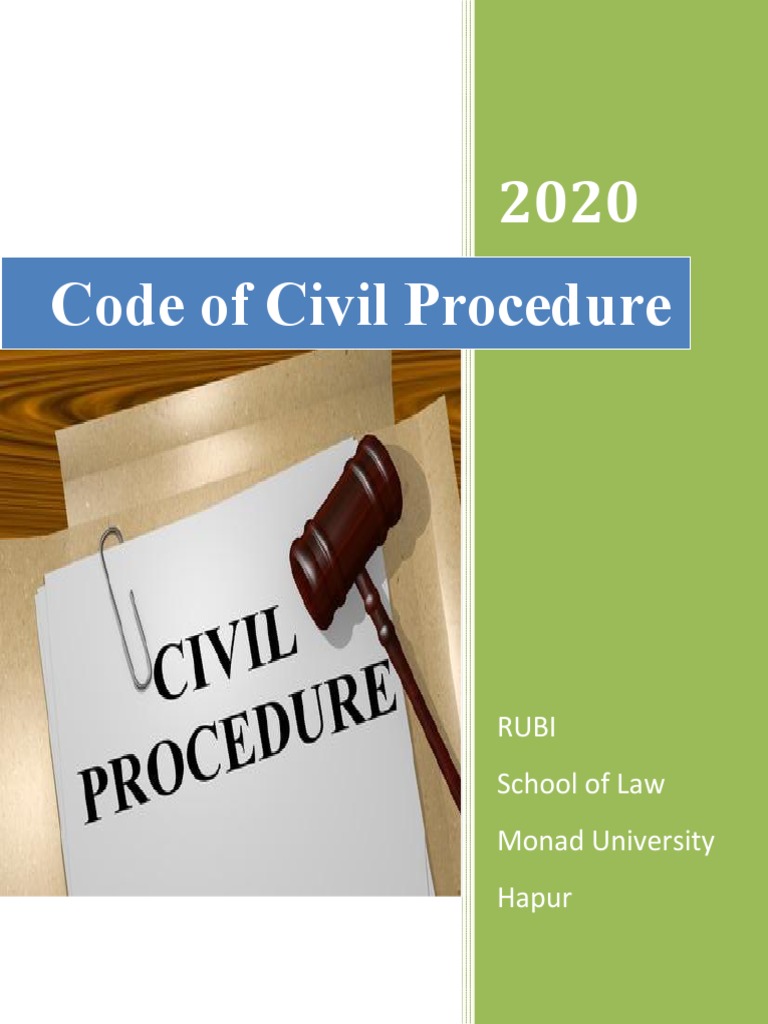 Decree, Judgment and Order Under Code of Civil Procedure, 1908 ...