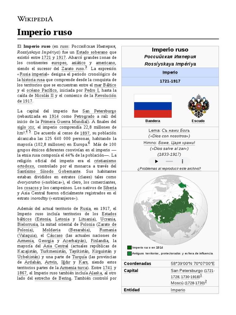 Imperio Ruso | PDF | Imperio ruso | Prusia