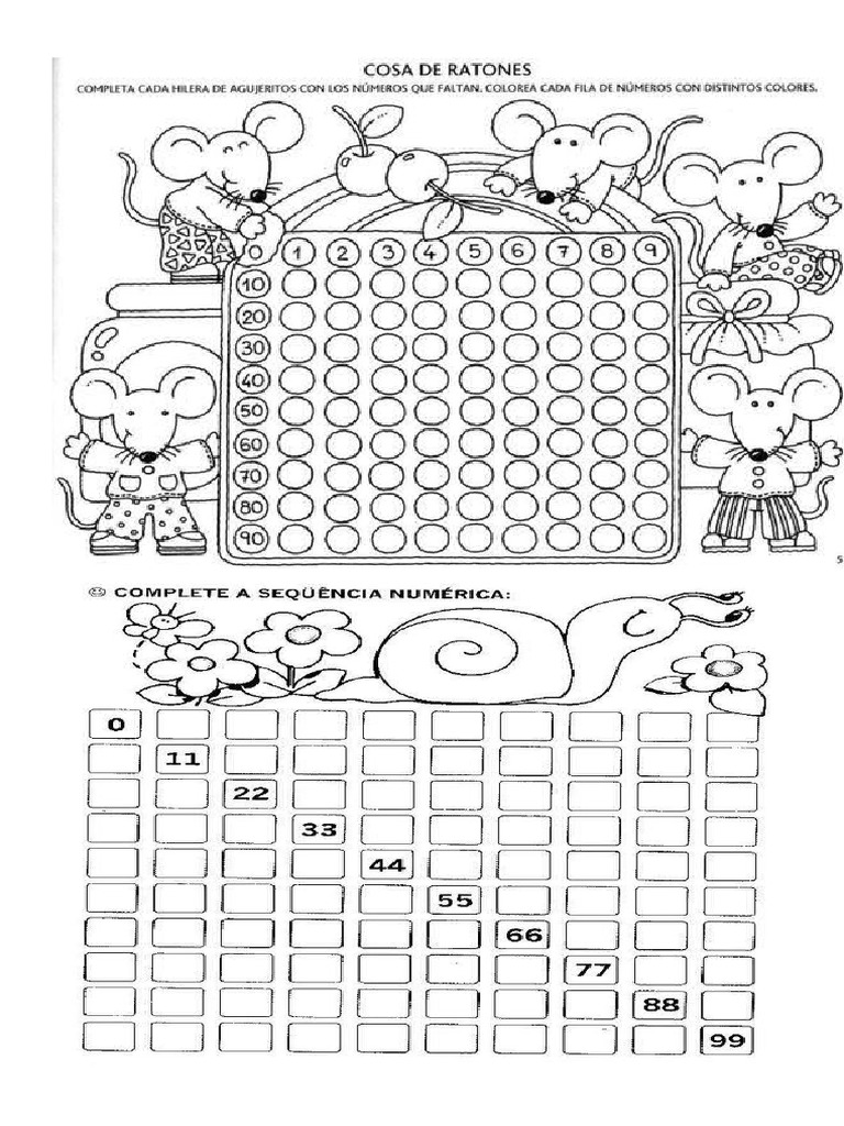 Actividad de Numeros 100 | PDF