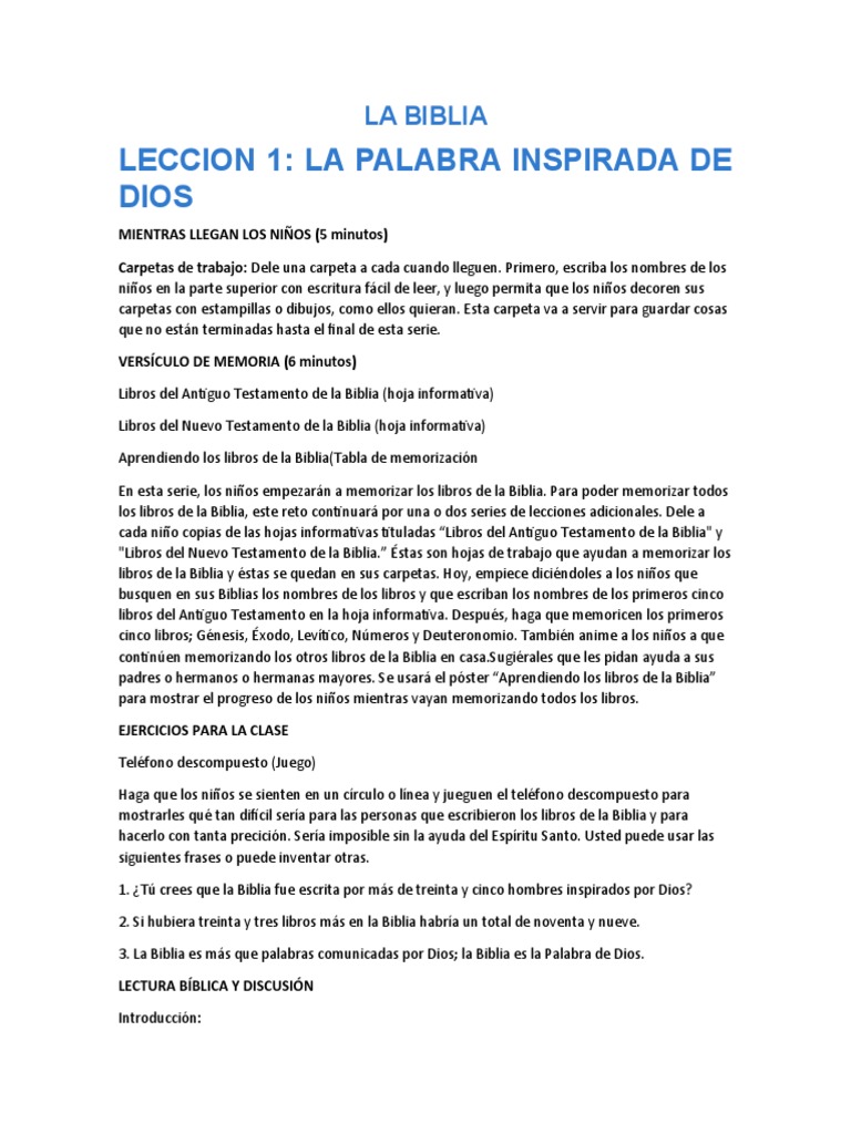 La Biblia | PDF | Biblia | Dios