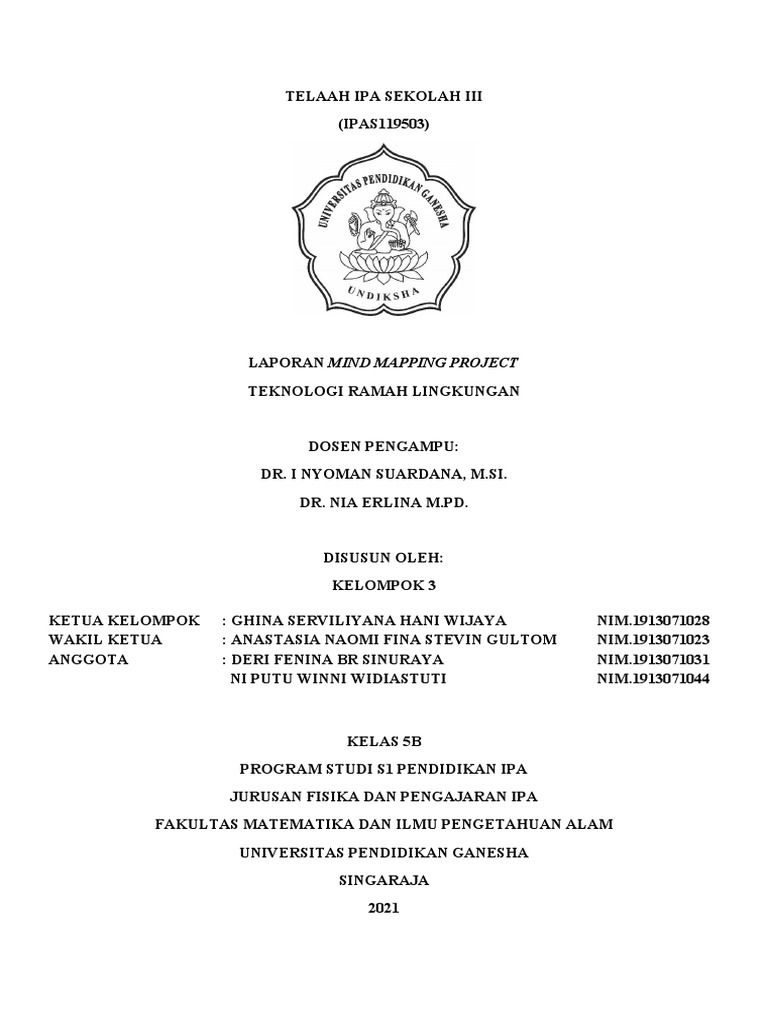 Mind Mapping Project TRL - 5B - KLP 3 | PDF