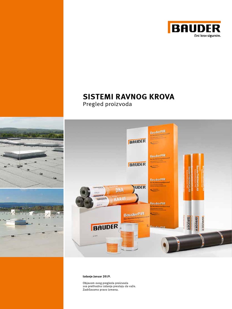 Bauder Sistemi Ravnog Krova | PDF