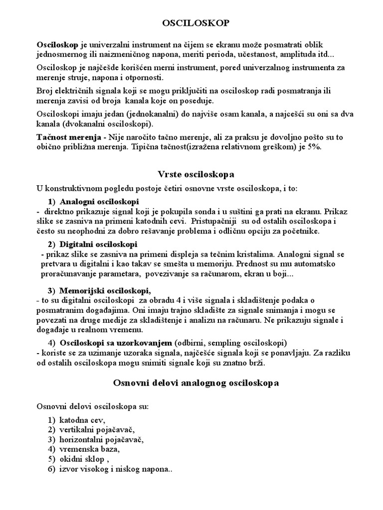 OSCILOSKOP | PDF