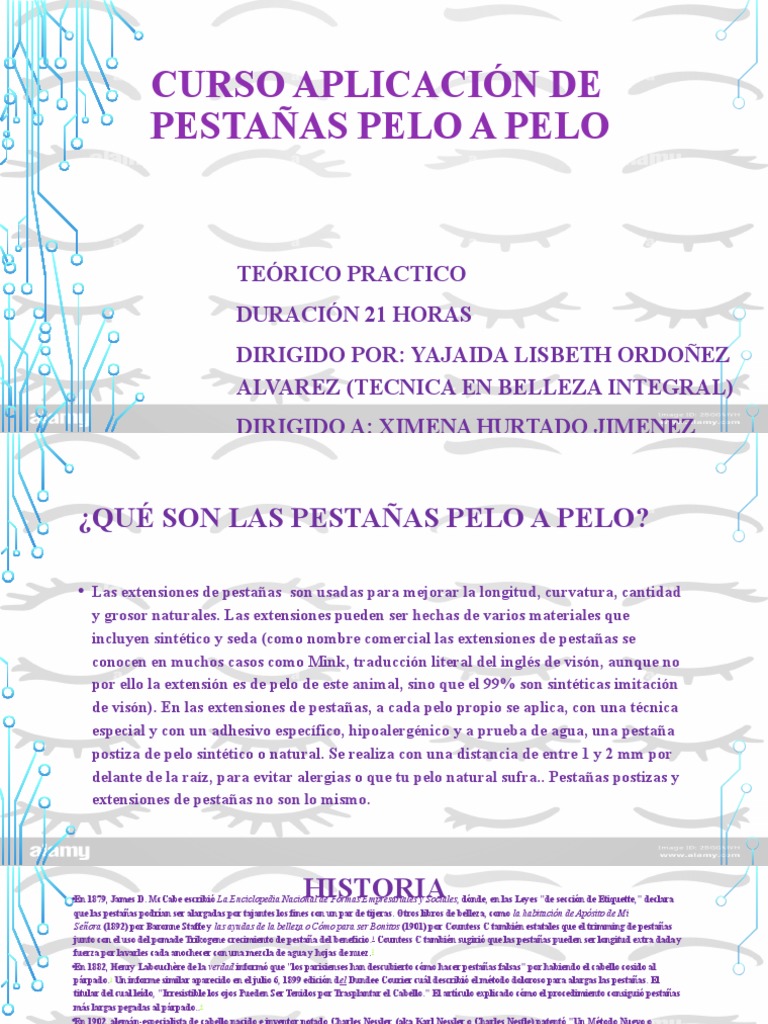Curso de Aplicación de Pestañas Pelo a Pelo | PDF