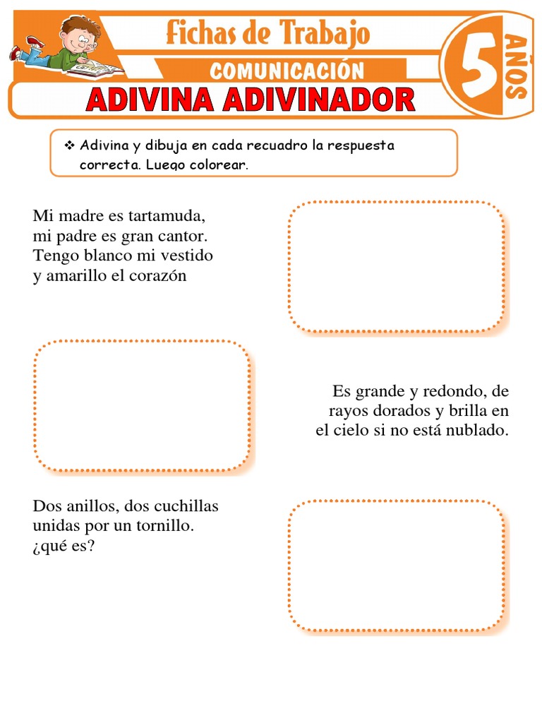 Adivina Adivinador para Ninos de 5 Anos | PDF