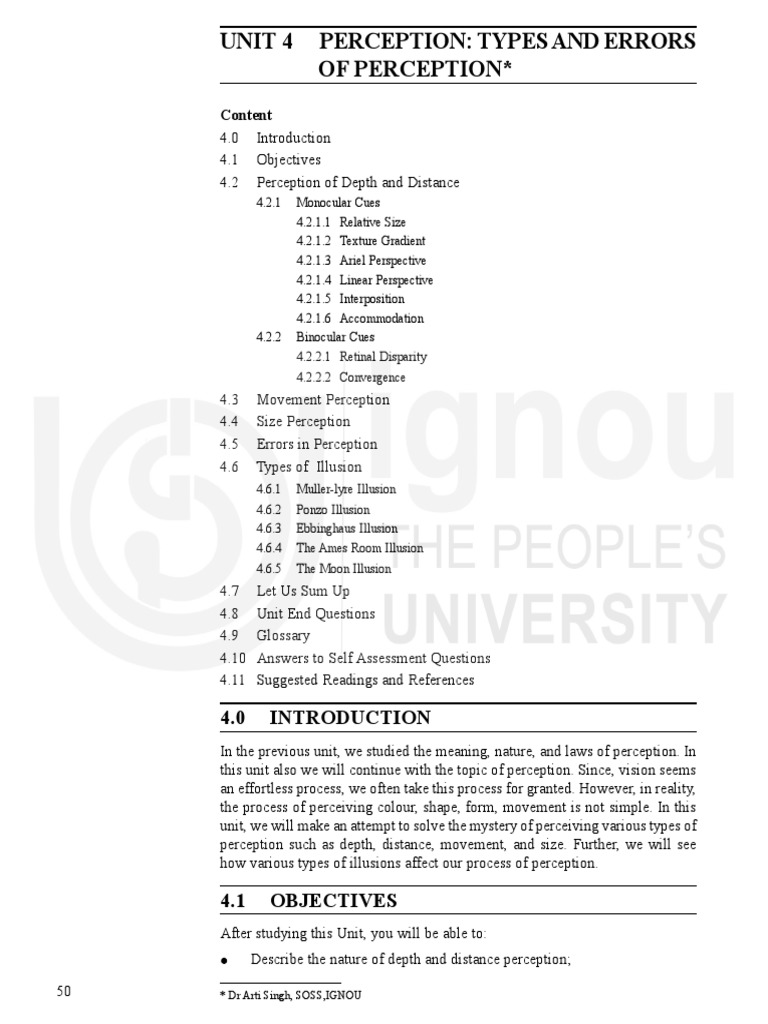 Unit 4 | PDF | Perception | Hallucination