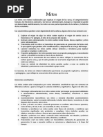 Estructura y Elementos del Mito | PDF | Educación en artes liberales