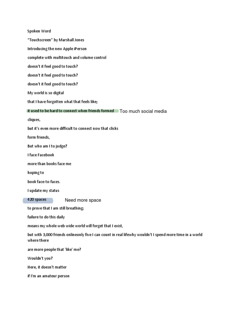 Orlando Sabillon - Touchscreen Lyrics | PDF | Apple Inc. | Software