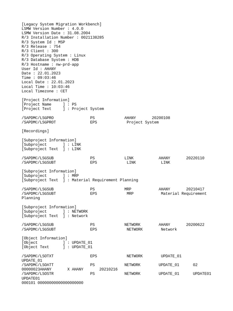 LSMW MSP PS | PDF | Computer Engineering | Computer Science