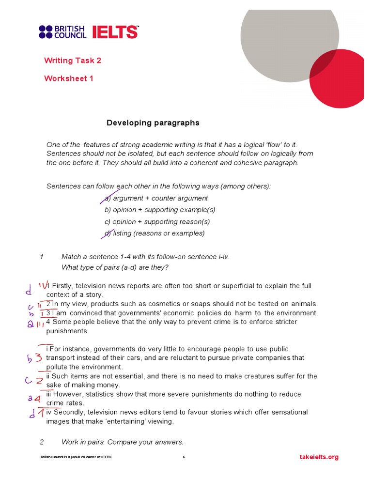 Developing Cohesive Paragraphs | PDF | Punishments | Developing Country