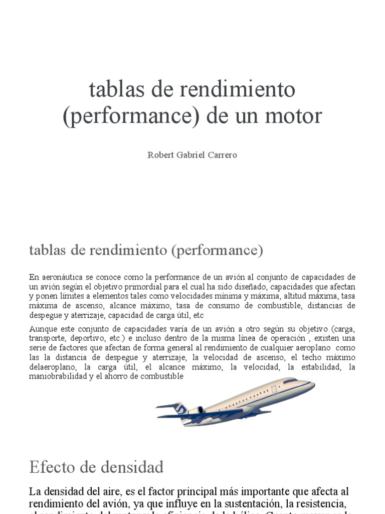 Tablas de Rendimiento (Performance) de Un | Descargar gratis PDF ...