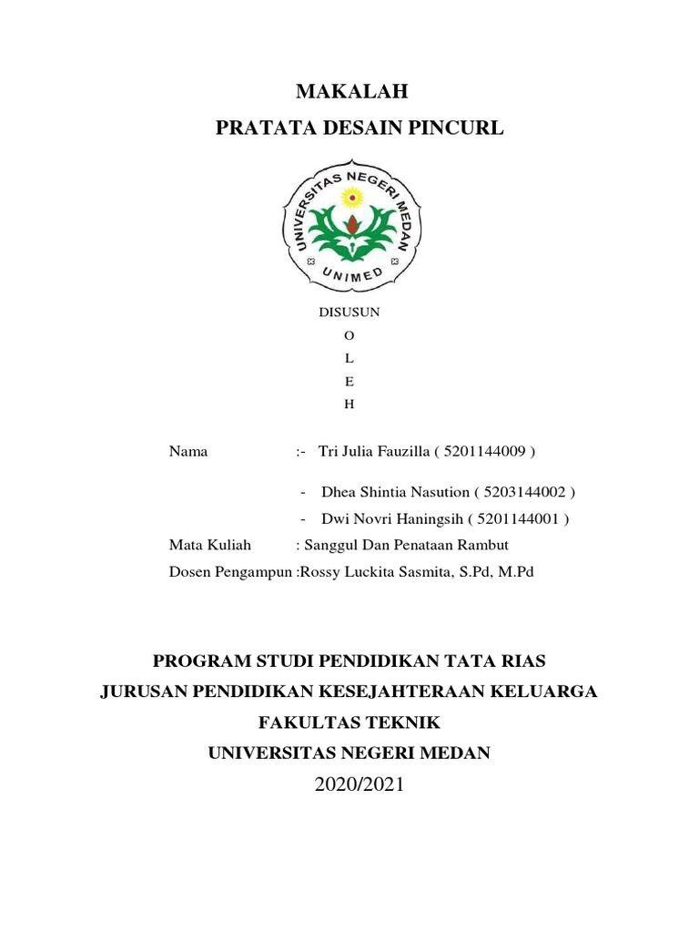 MAKALAH PENATAAN PINCURL - Kelompok2 | PDF