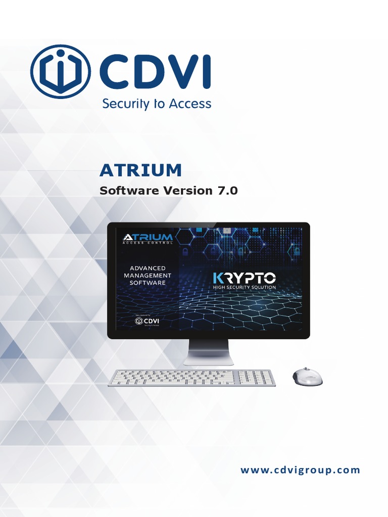CDVI ATRIUM Software Version 7.0 | PDF | Microsoft Windows | Operating ...