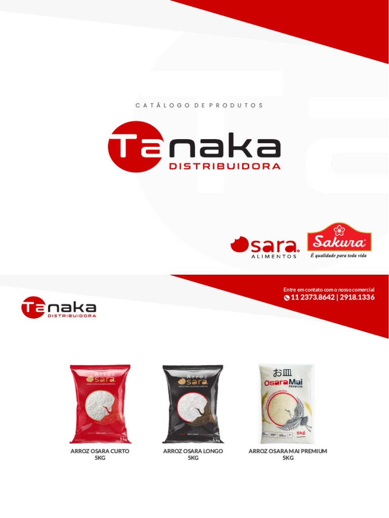 Catalogo de Produtos Tanaka 2022 | PDF | Molho de soja | Culinária asiática