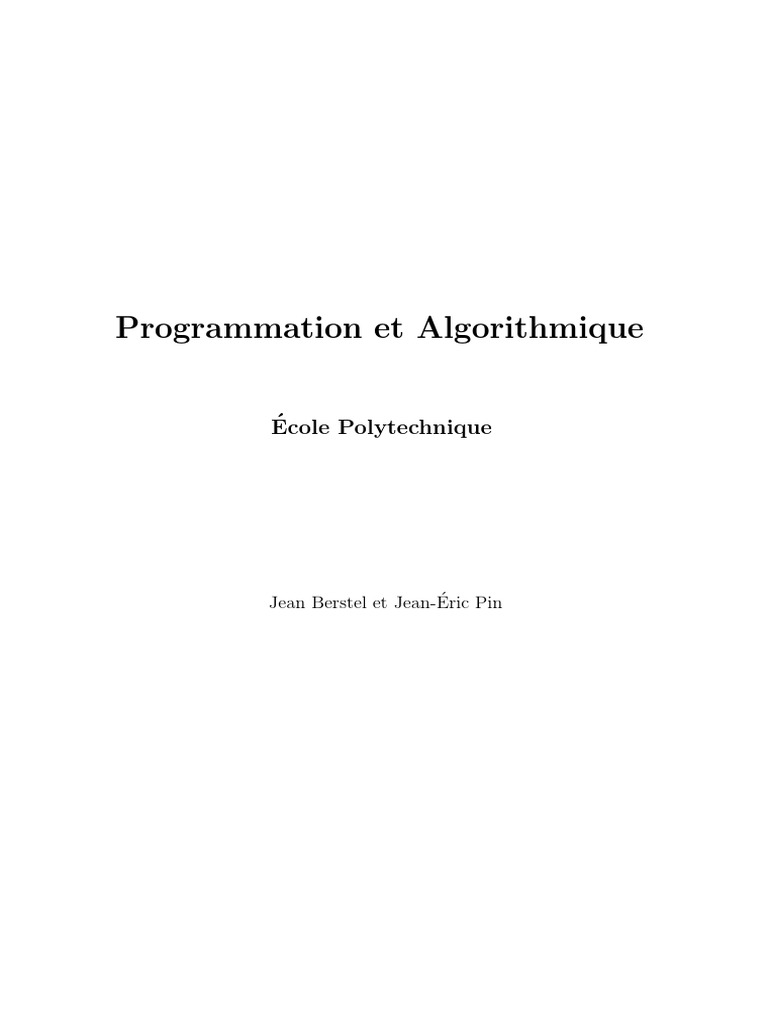 Algorithme Pour Les Juniors | PDF | Constructeur (programmation) | Programmation
