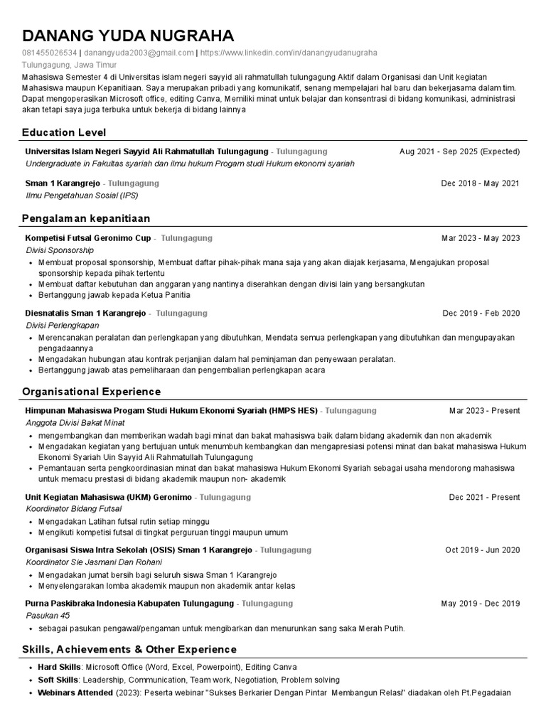 DANANG YUDA NUGRAHA-resume | PDF