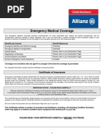 Travel Insurance Certificate Schengen | PDF | Insurance | Public Services