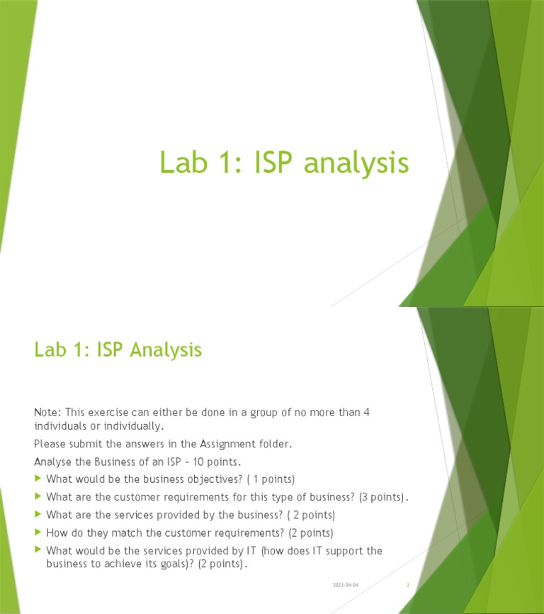 Lab 1 - ISP Analysis | PDF