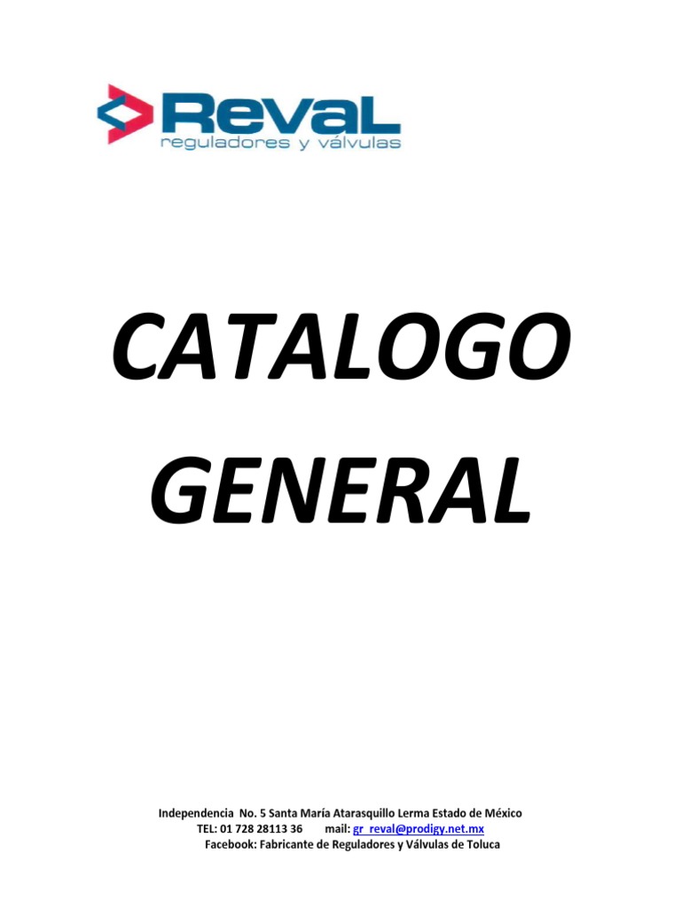 Catalogo General Reval | PDF | Acero | Presión